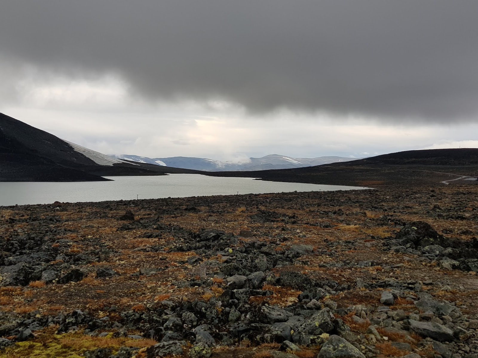 Galdhøpiggen, 2a turen i september: kuling, regn, snö, dimma och ...