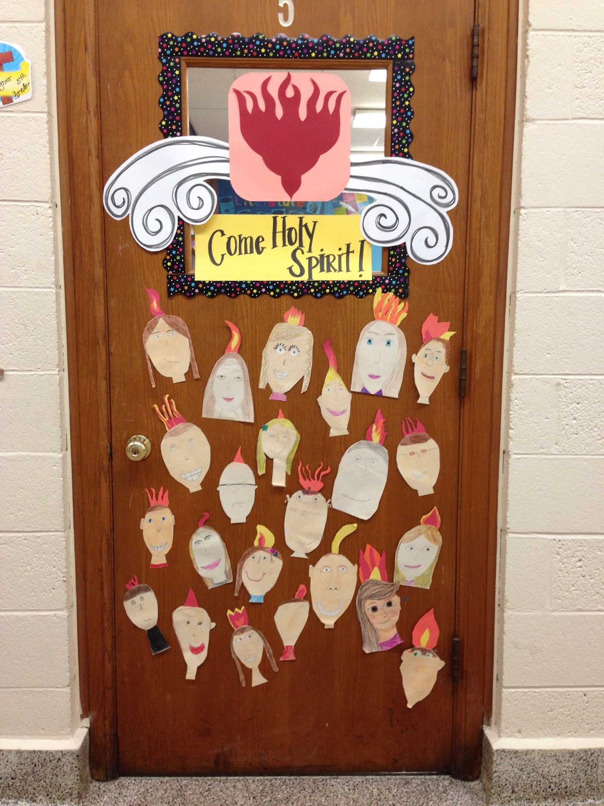 Look to Him and be Radiant: Confirmation Door & Pentecost Self Portraits