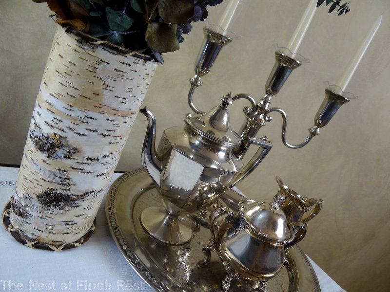 The Nest at Finch Rest: Tea Cart Silver & Birch..............