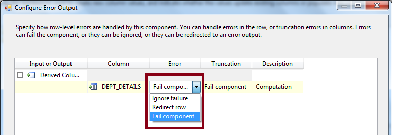 Microsoft SQL Server Knowledge Bank: SSIS Data Flow Error Handling