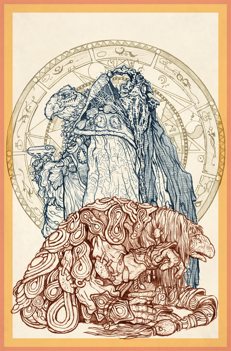 David Petersen's Blog: Beneath the Dark Crystal #9 Cover Process