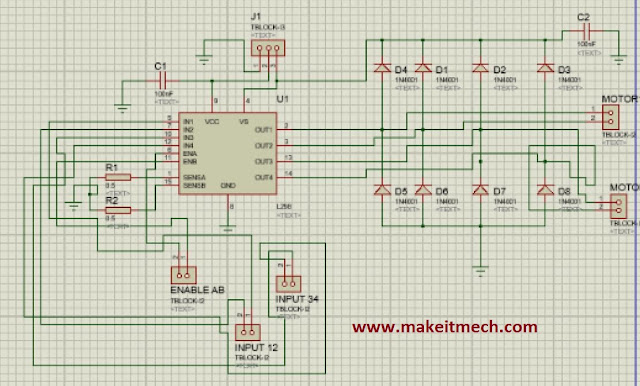 labwire: Motor Driver circuit L298 and IR2104 motor driver circuits ...