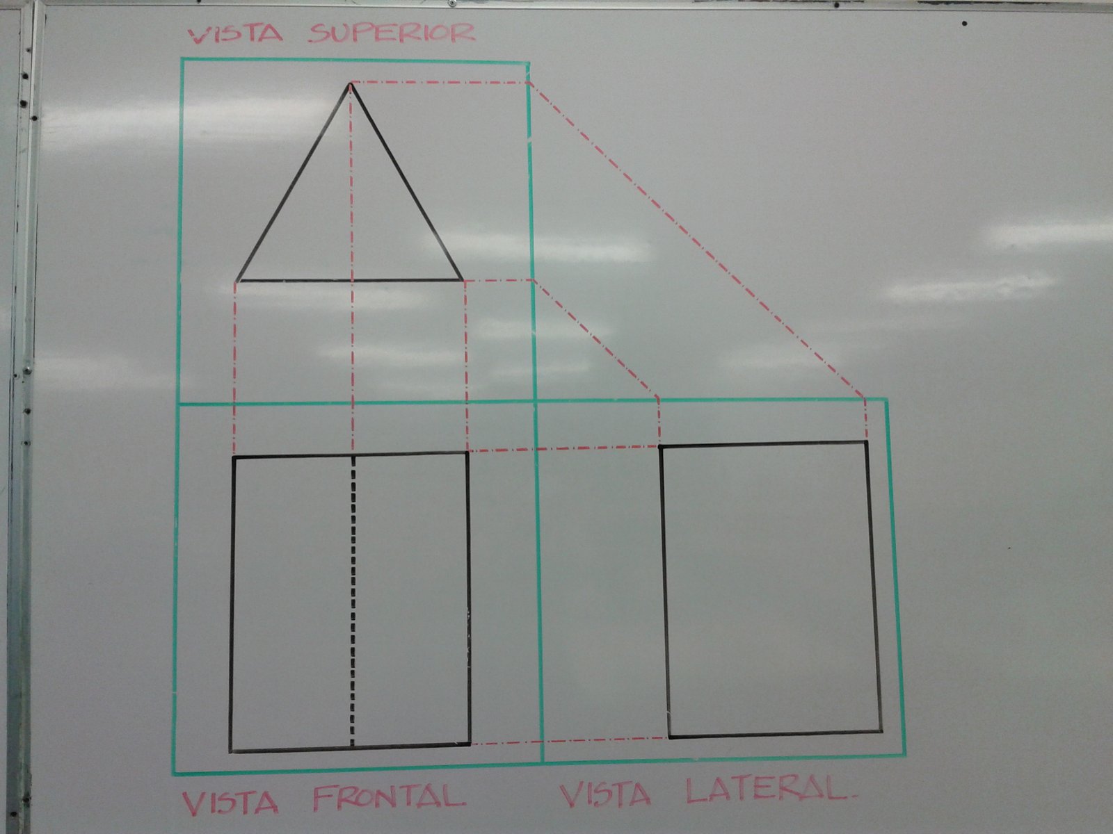 Dibujo Tecnico: (PRISMA TRIANGULAR)