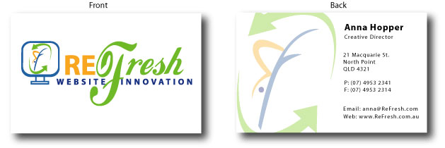 2D Design Portfolio: Alignment: Business Card