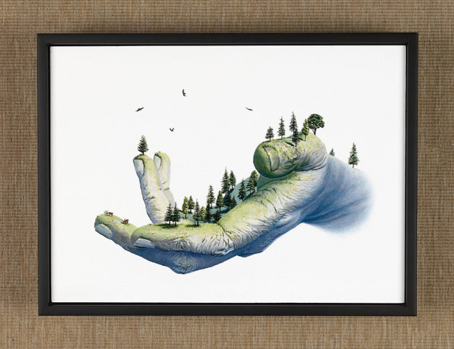 INSIDE THE ROCK POSTER FRAME BLOG: Josh Keyes Guardian On Wood Artist ...