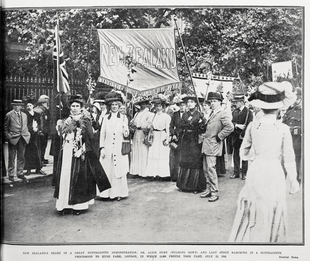 The Womens Suffragette movement in NZ and Britain
