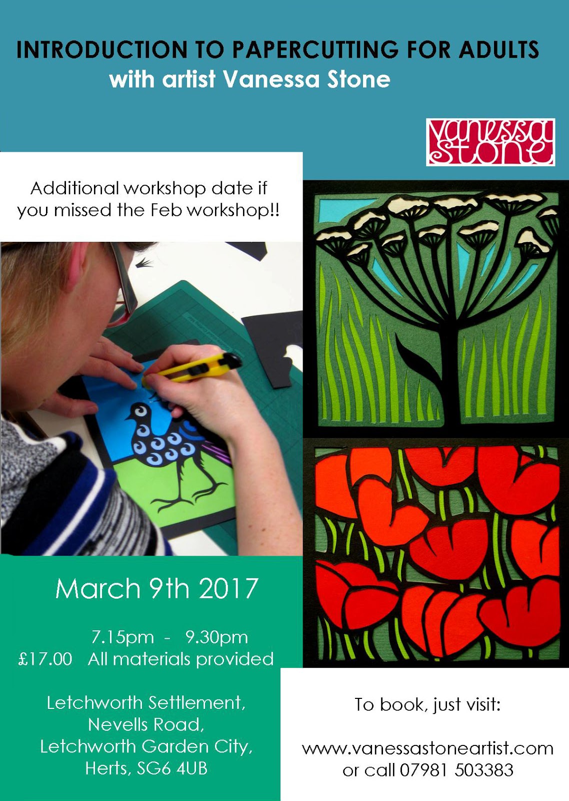 Vanessa Stone New Paper Cutting For Adults Workshop Date March 9th 2017 vanessa-stone-new-paper-cutting-for-adults-workshop-date-march-9th-2017