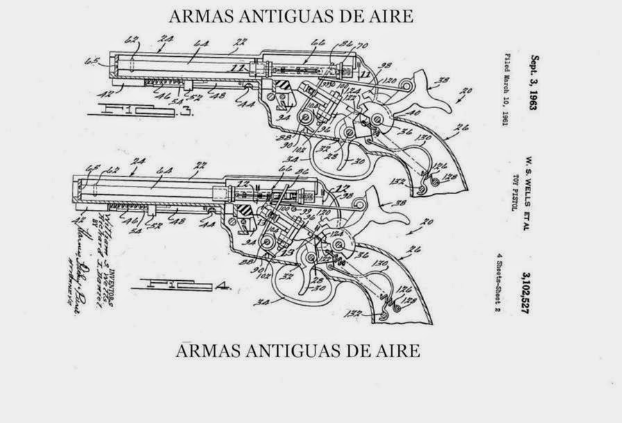 ARMAS ANTIGUAS DE AIRE: PISTOLA DAISY MODELO 179 REVOLVER PEACEMAKER