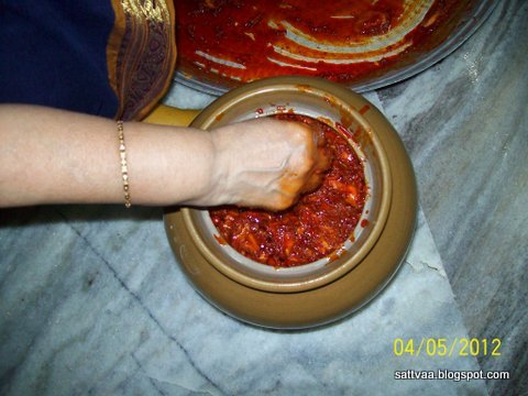 Sattvaa: Maagaya - Mango pickle, no recipe, only pictorial!