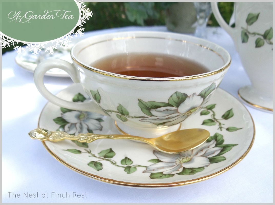 The Nest at Finch Rest: Magnolia Mint Tea in the Garden