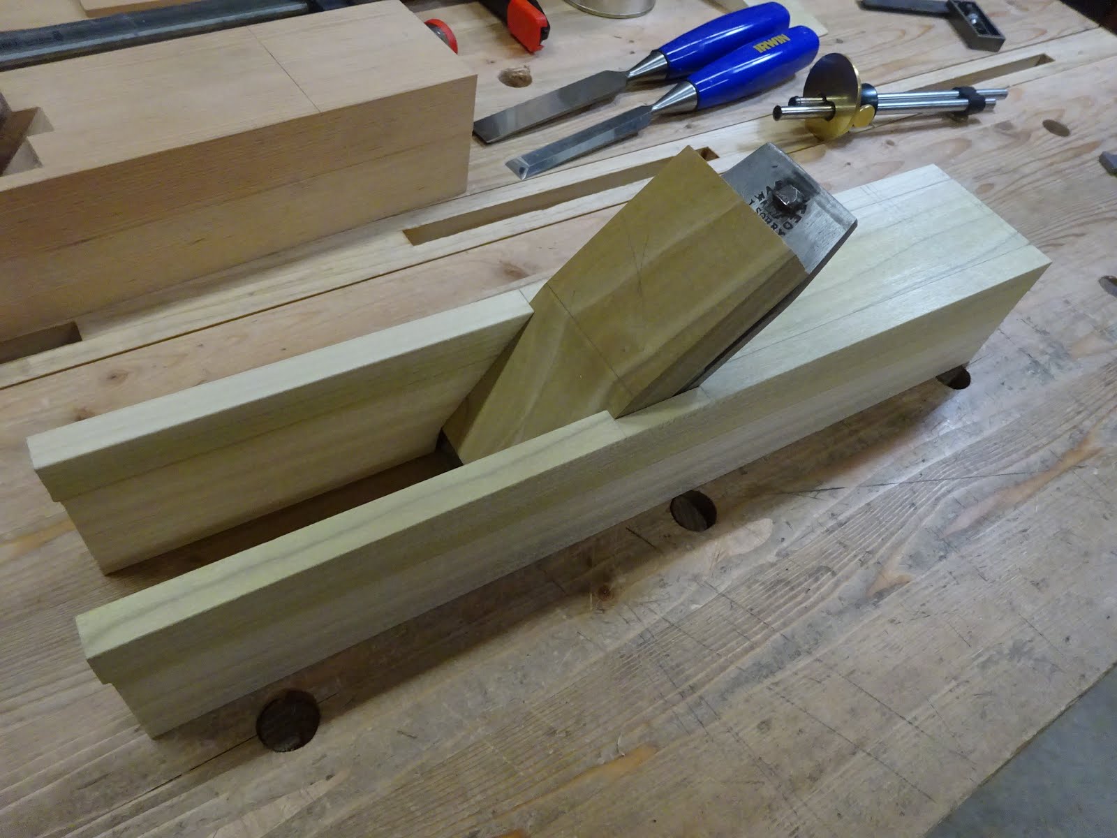 Woodworking in a Tiny Shop: Wooden Jack Plane Build - Prototype #2