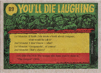YOU'LL DIE LAUGHING: LOST CREATURE FEATURE TRADING CARD!