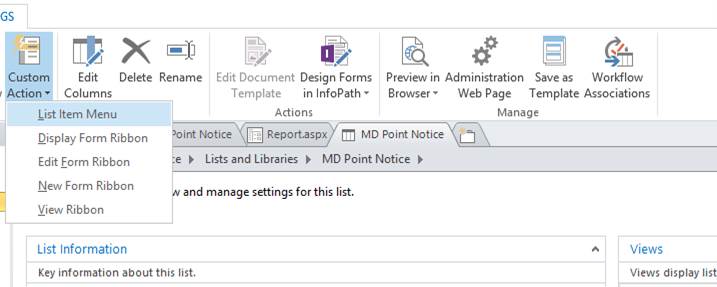How To Add Custom Context Menu List In Sharepoint 2013 Sharepoint Issues