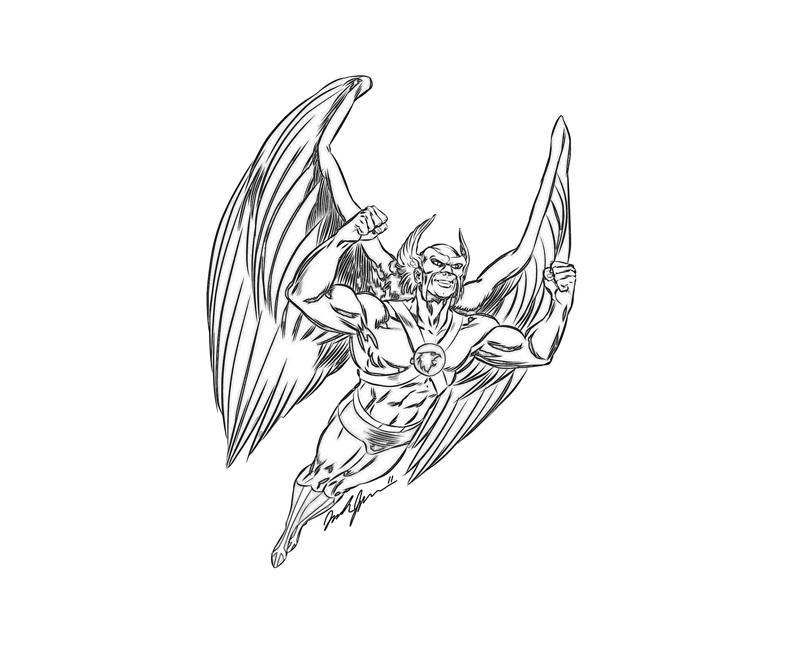 Hawkman Coloring Pages