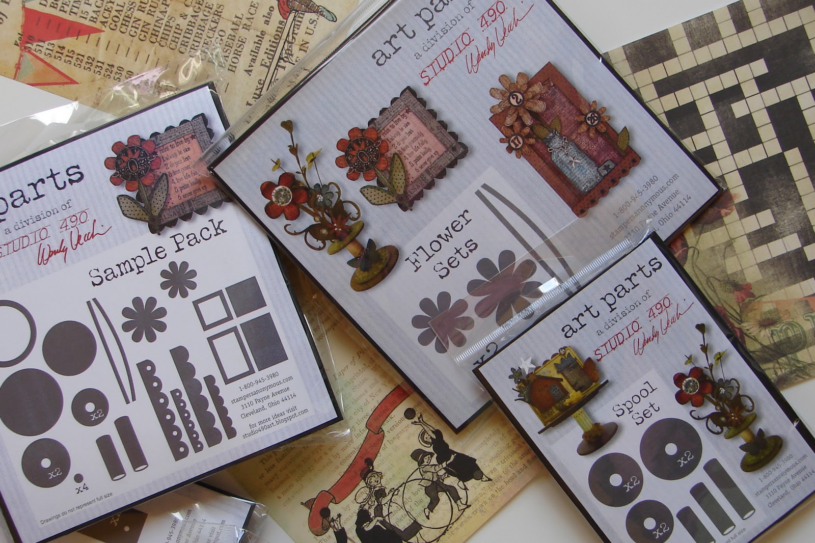 BlueMoon Scrapbooking: Studio490 Art Parts