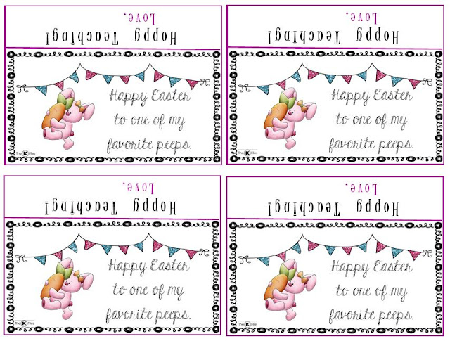 The K Files: Happy Easter Peeps! Treat Label FREEBIE