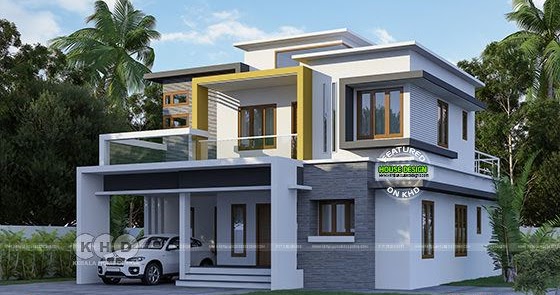 2069 sq-ft box type modern house - Kerala Home Design and Floor Plans ...