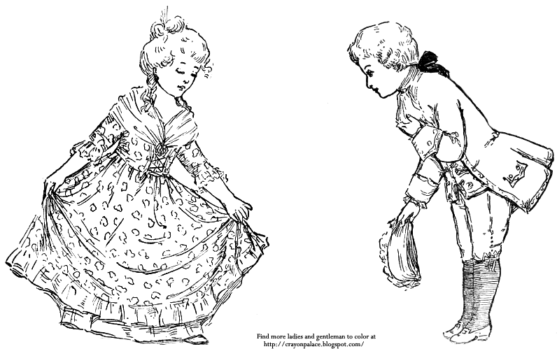 Crayon Palace: Color a Curtsy and a Bow