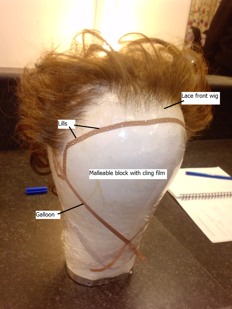 Makeup by Gill: Wig Making - Blocking
