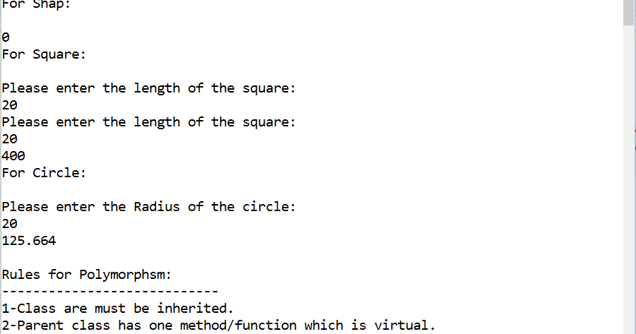 Polymorphism in c# example source code