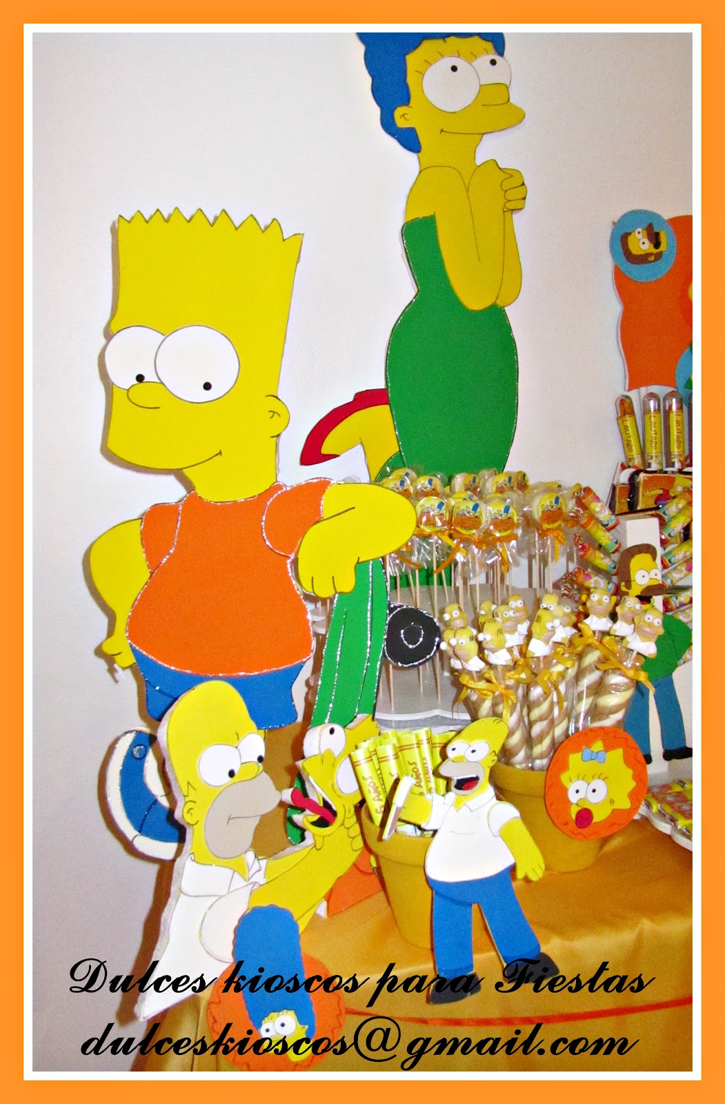 Centros de mesa infantiles de los Simpson - Imagui