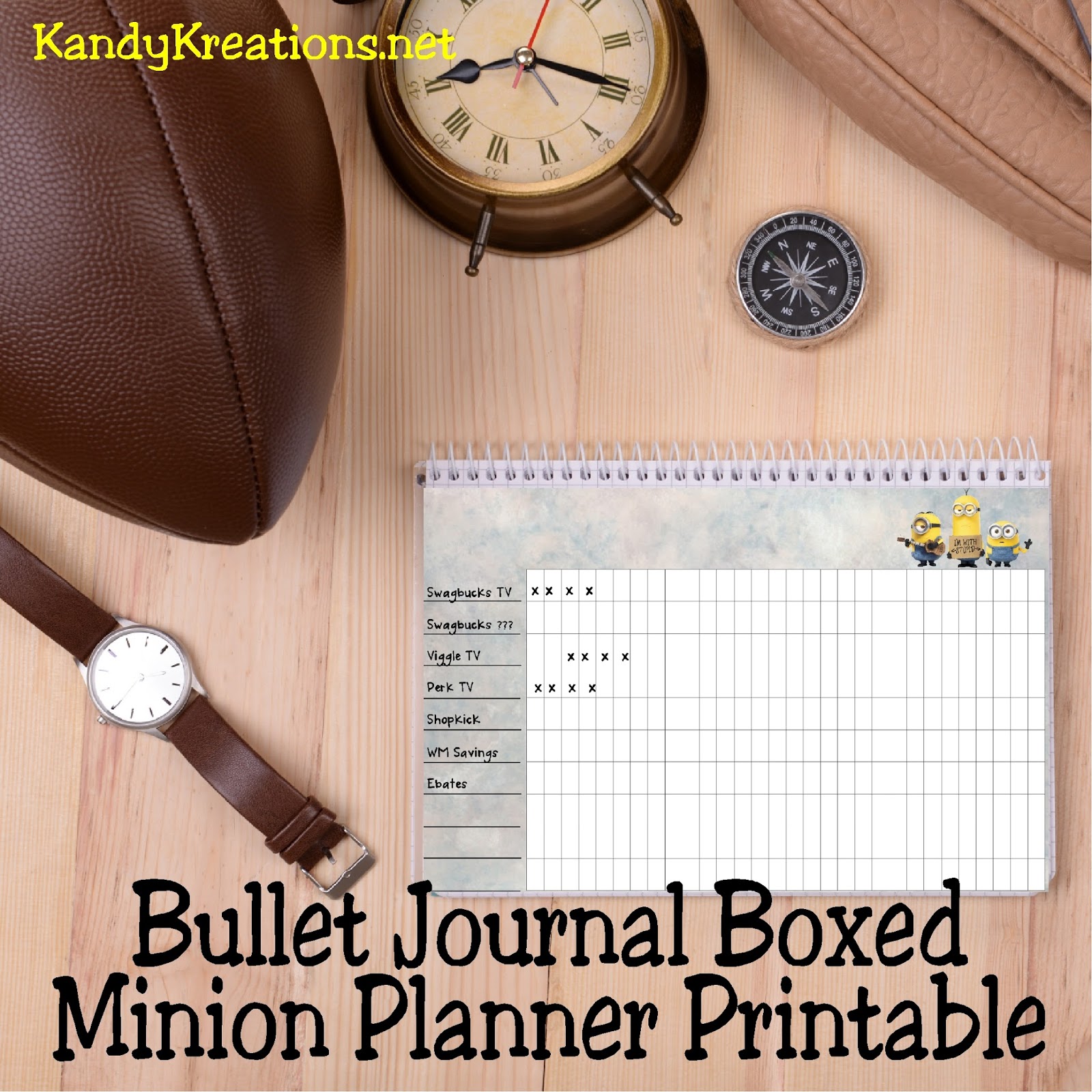 Minion Boxed Planner Printable perfect for Keeping Track of Your Money ...