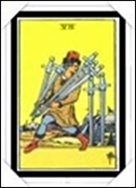 Siete De Espadas -Arcanos Menores - Tarot Rider Waite - Las ...