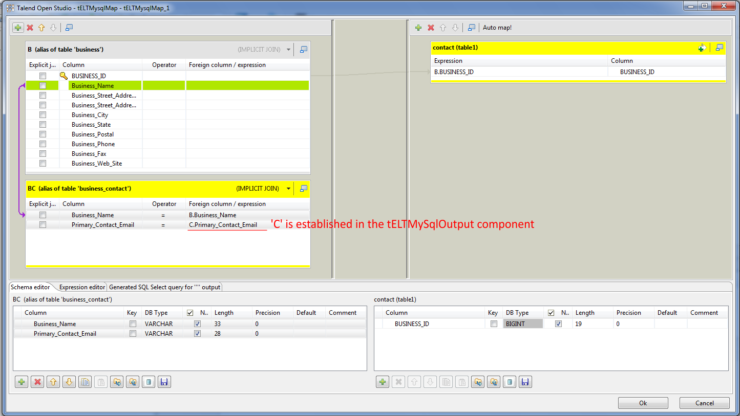Bekwam Blog: Updating a Table with the Talend Open Studio ELT Components Bekwam Blog: Updating a Table with the Talend Open Studio ELT Components