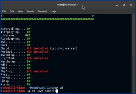 Install Linset Kali Linux Rolling 2016 | Learning Hacker