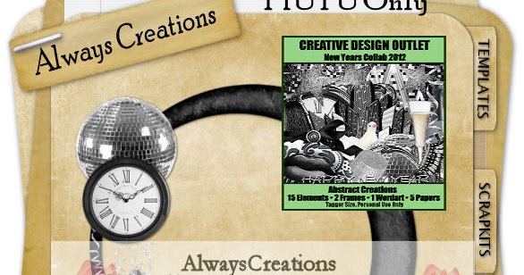 Always' Creations: CDO New Years Collab Cluster Frames