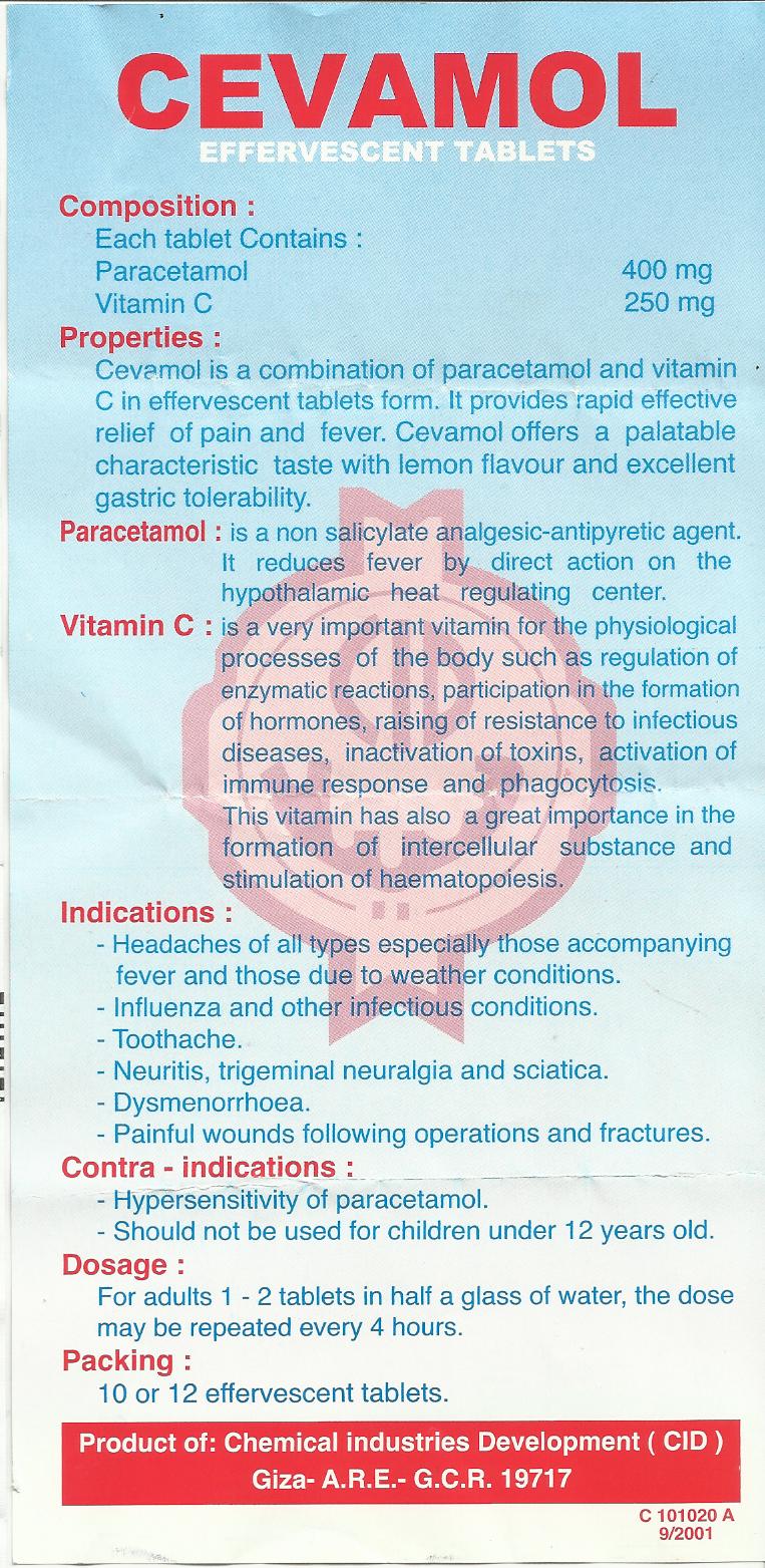 Cevamol: Quick Relief for Pain and Fever – Pharma Guide