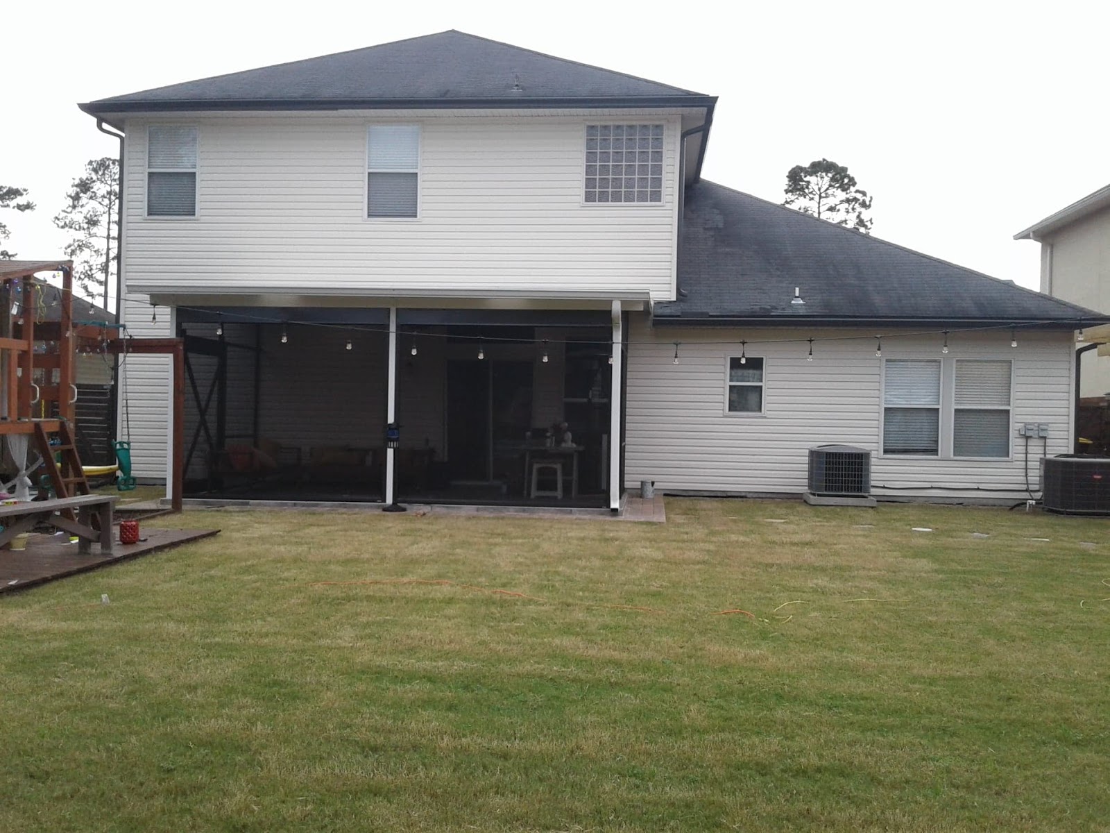 never2beezy: Our Dream Patio with Retractable Screen and Sliding Barn ...