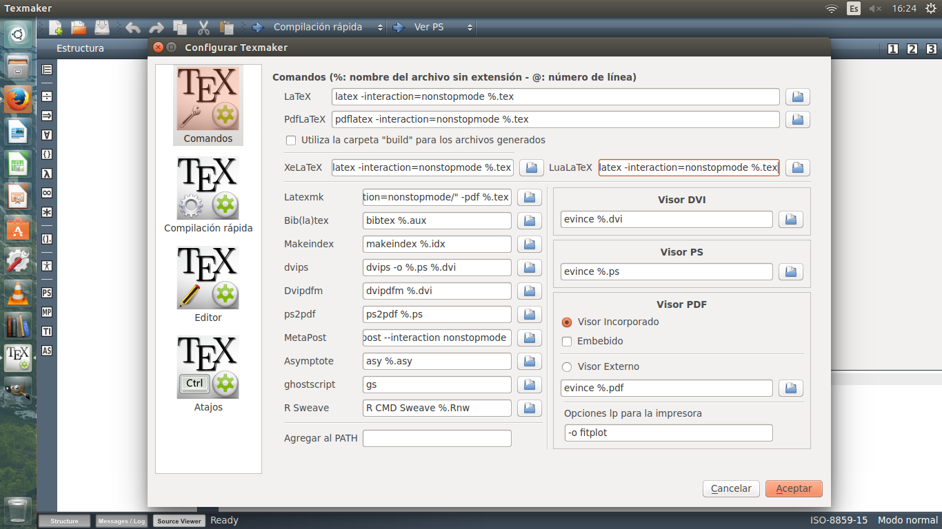 Latex: editor de texto científico. | Ubuntu León