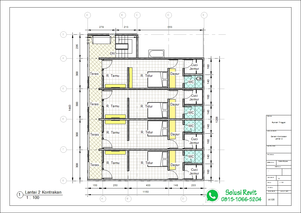 Belajar Revit : Contoh Desain Rumah Menggunakan Revit - 3 ~ Kursus ...