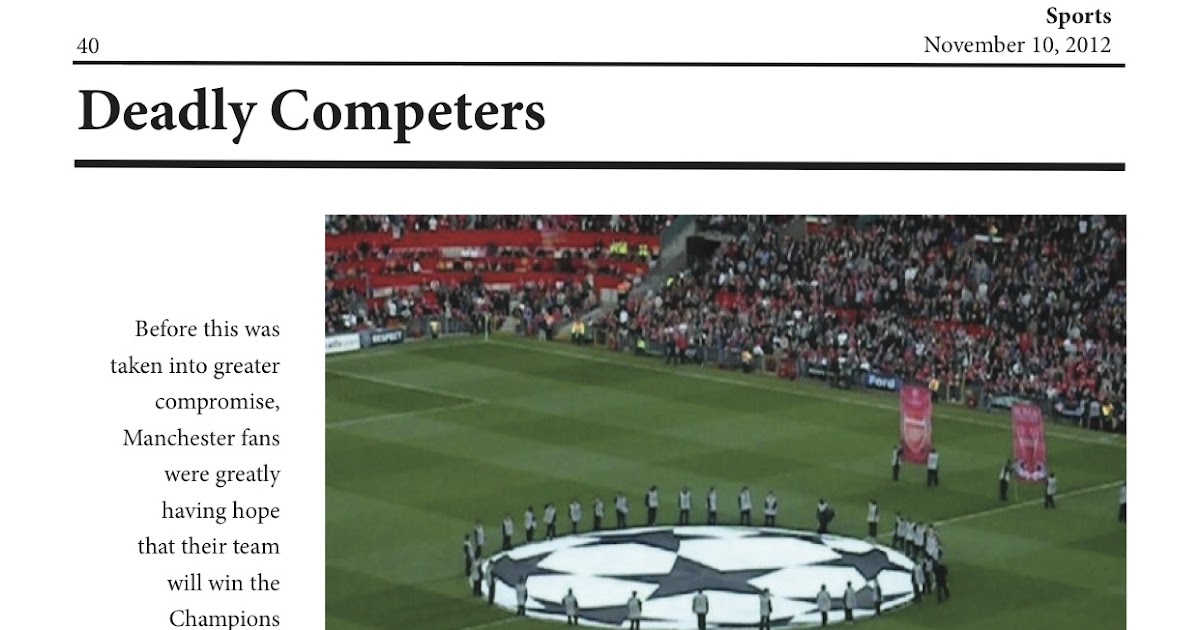 imagemaking: Newspaper Feature Page