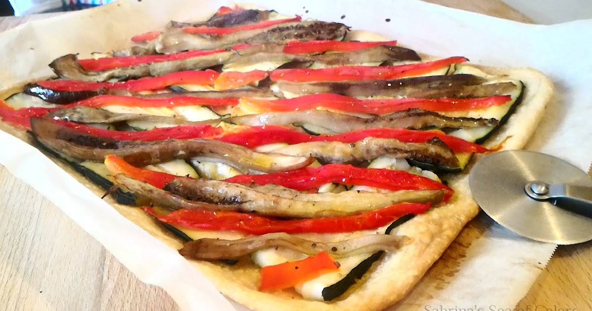 Coca de recapte con verduras o jamón - Sabrina´s Sea of Colors