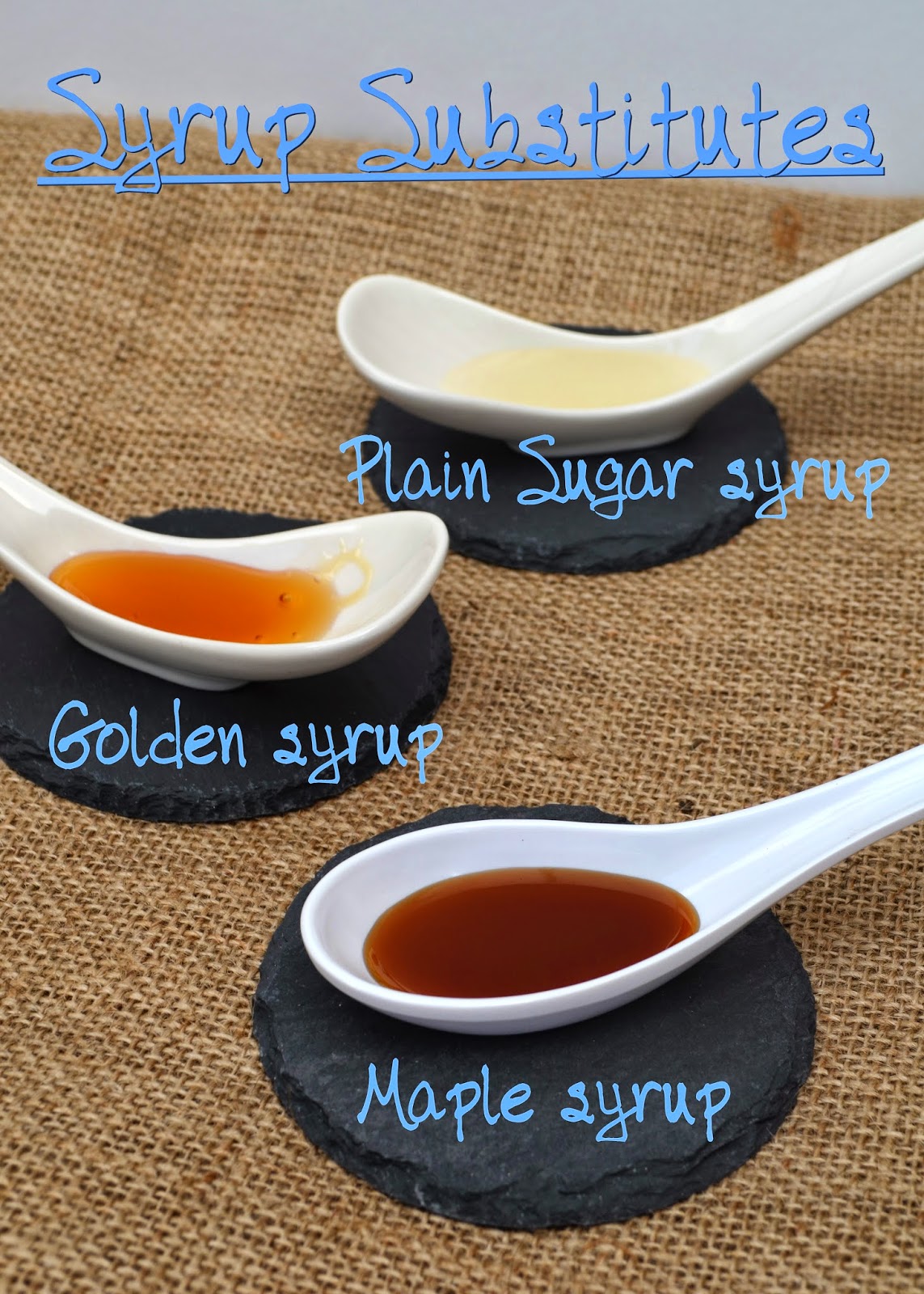 Substituting syrups