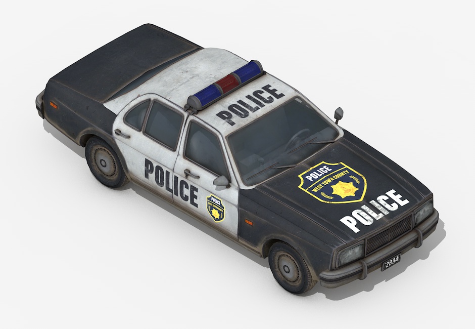 3d Auto Club: 3D Model of Police Car