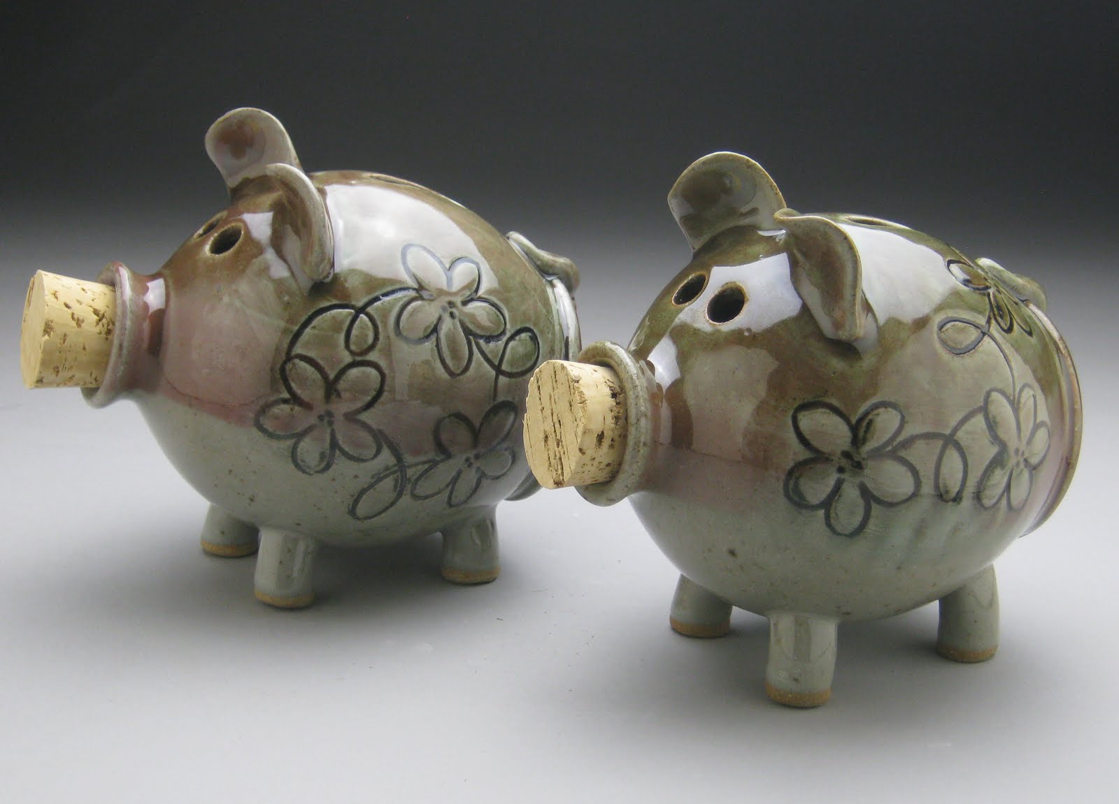 meesh's pottery: The Creation of The Whimsical Flower Pig