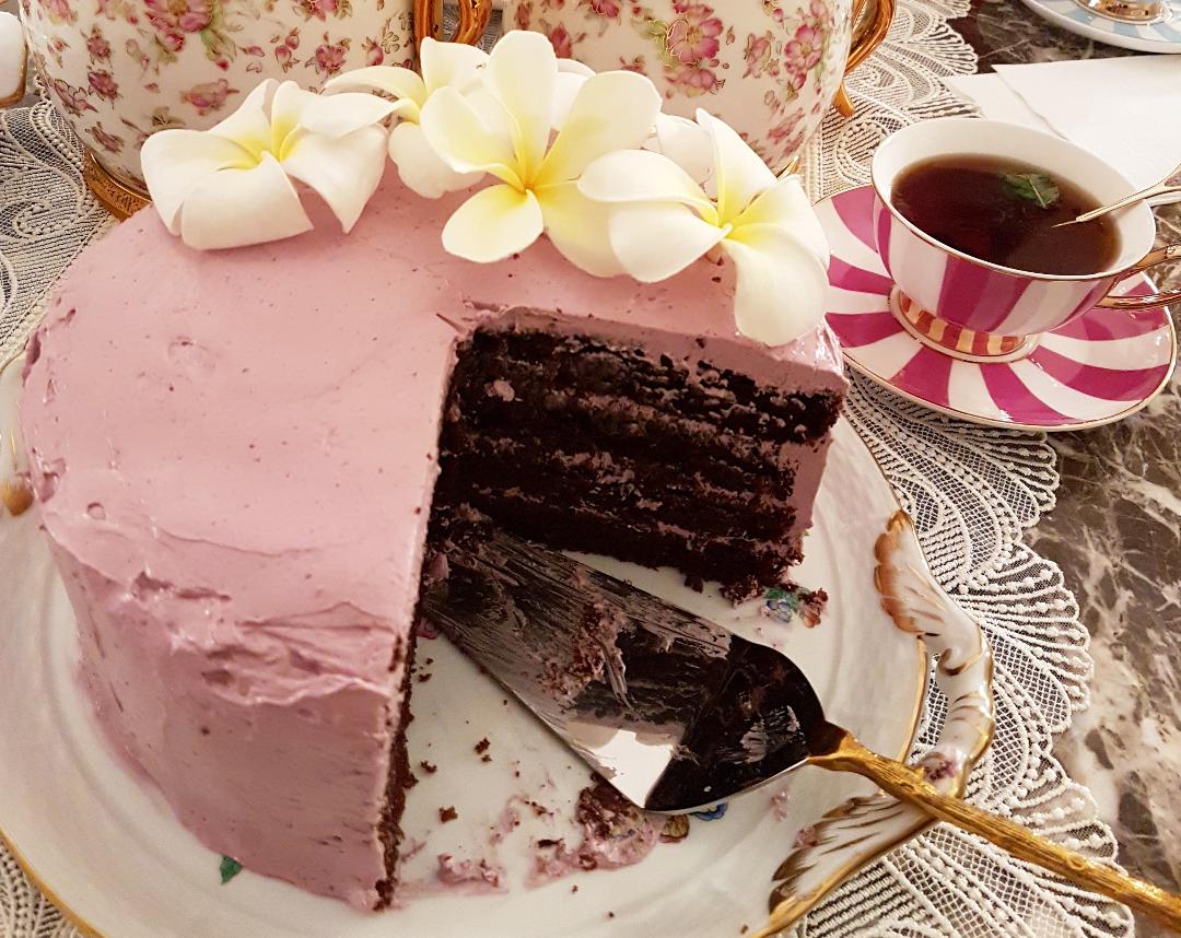 Maryam's Culinary Wonders: 1233. Courgette Chocolate Cake with Mulberry ...