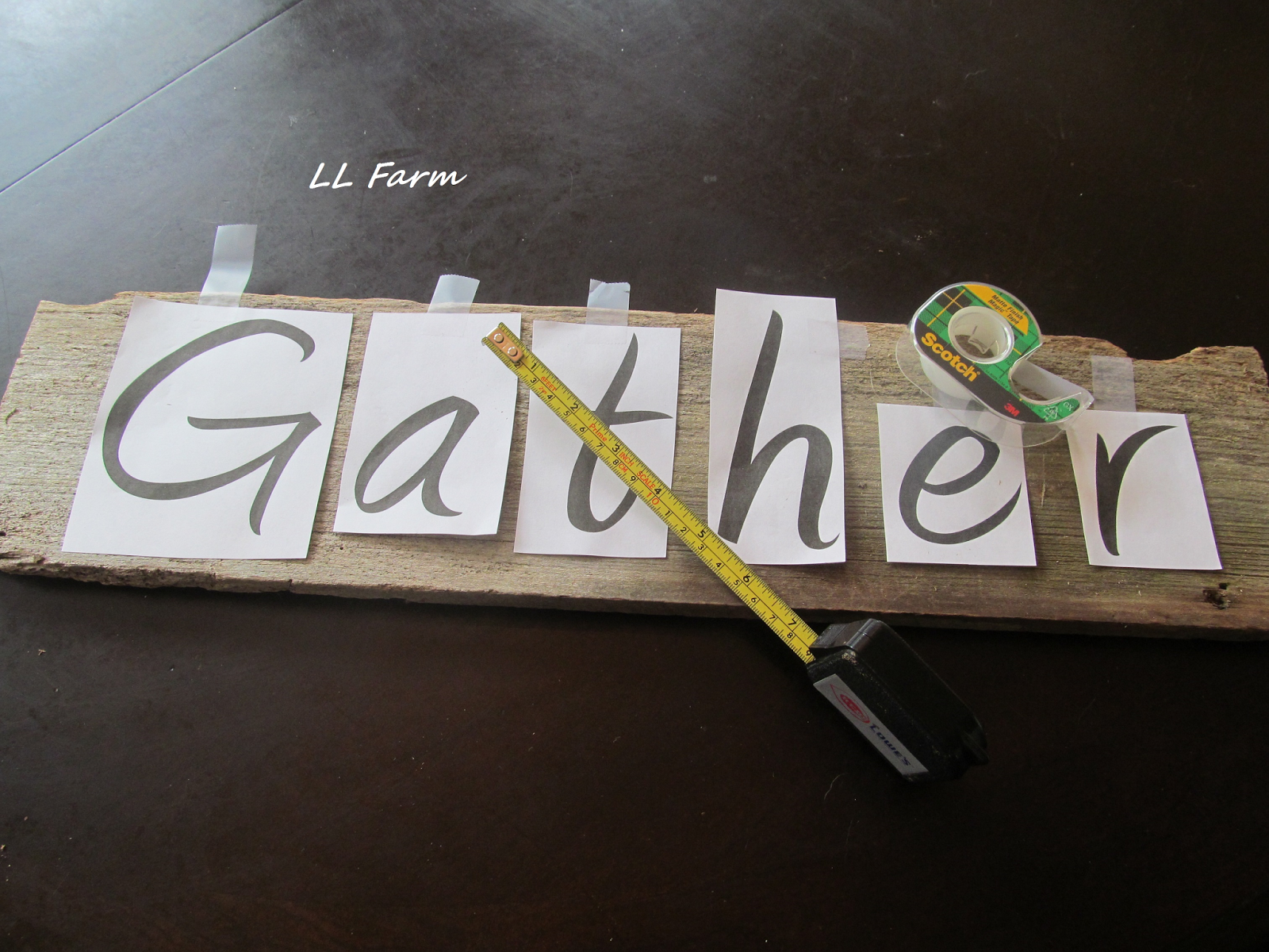 LL Farm: An Authentic Farm House Sign With Tutorial