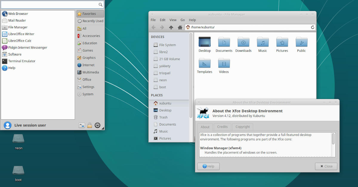 Summary of 5 XFCE Distros: Xubuntu, Mint, Fedora, Manjaro, Porteus