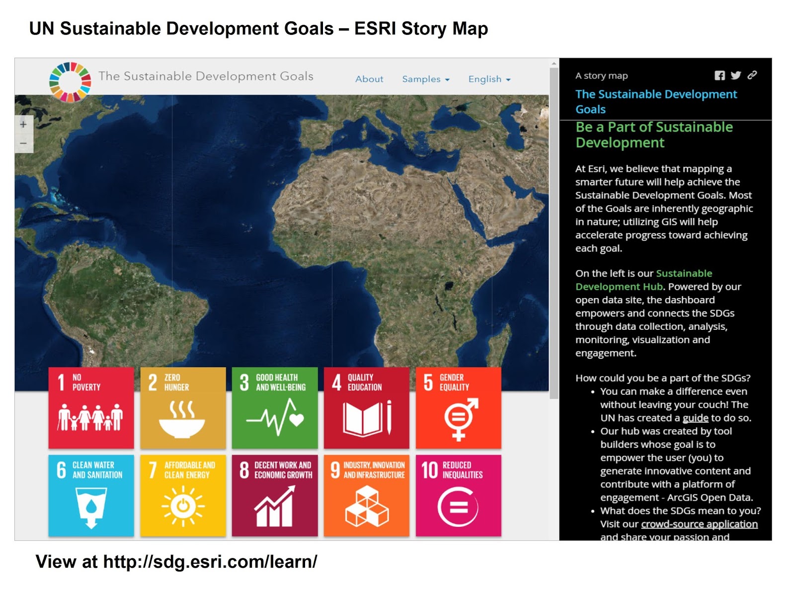 Mapping For Justice: Mapping UN's Sustainable Development Goals - ESRI ...