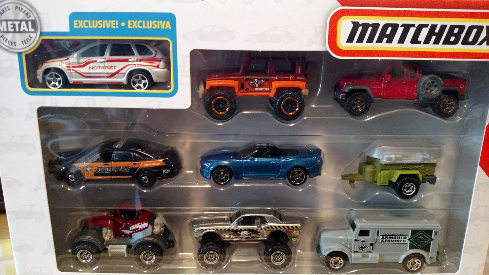 3inchDiecastBliss: New Matchbox 9 pack with BMW X5 and Some 1-75 Singles