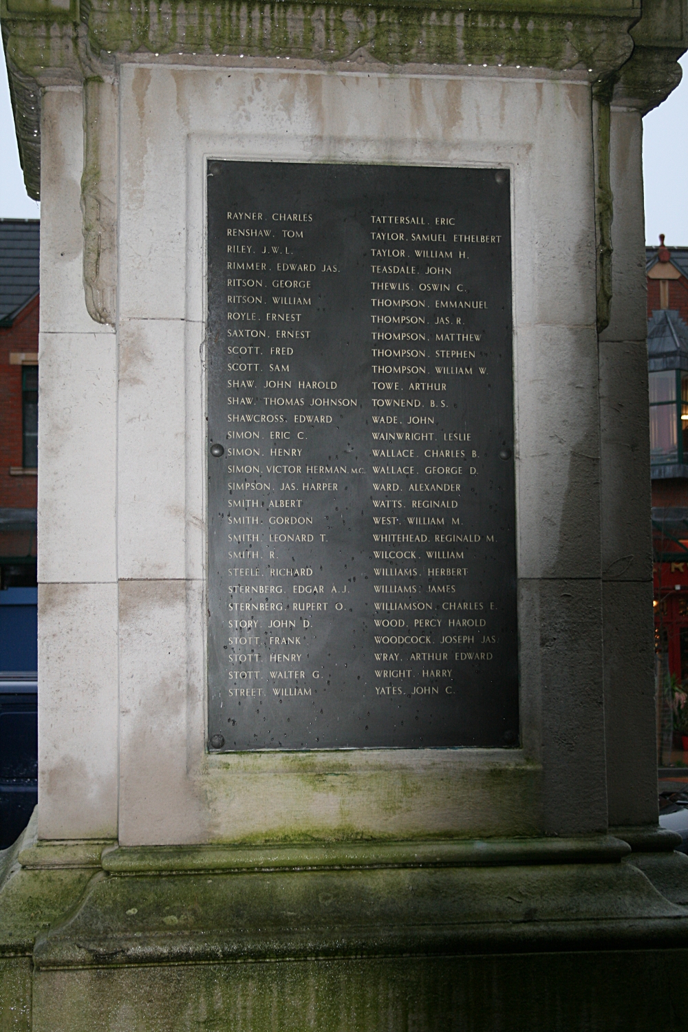 Memorials: Didsbury War Memorial