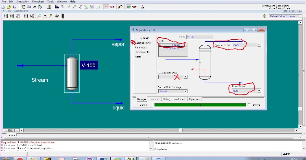 Simulation With Aspen HYSYS: Simulation of Separation Operations (Separator, 3-phase separator ...