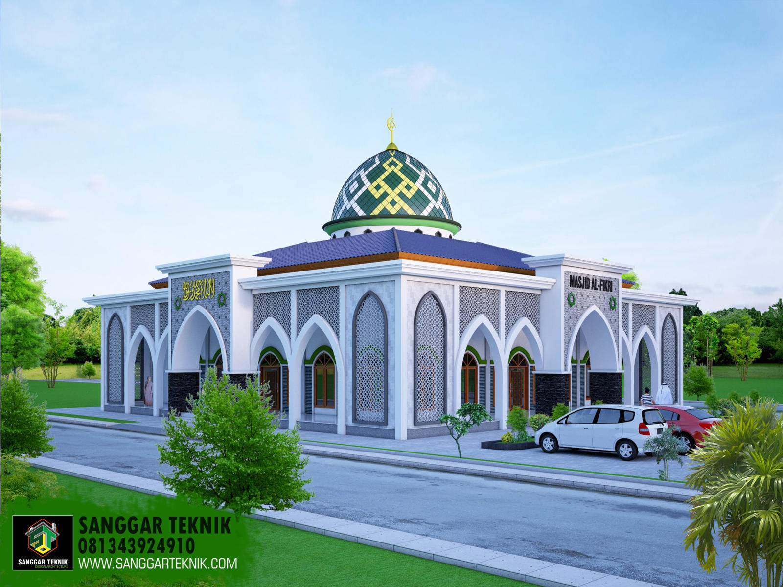 DESAIN MASJID MINIMALIS 17 X 17 ( 1 LANTAI ) | SANGGAR TEKNIK