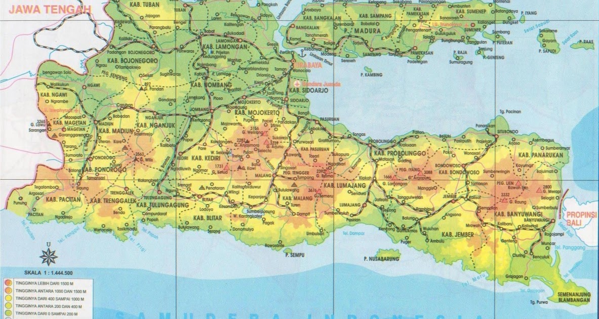Peta Jawa: Peta Jawa Timur