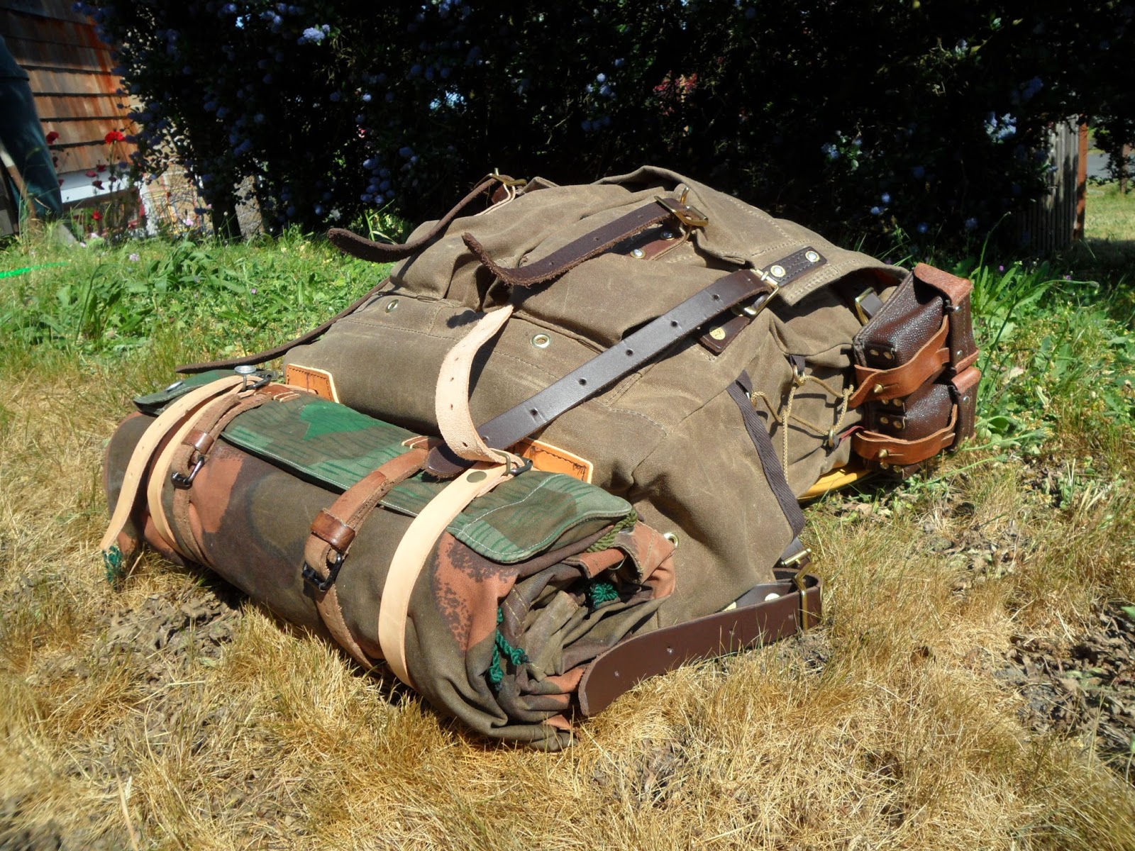 Four Bees: Hungarian Zeltbahn M49/82 Set Up as Tent , With Mosin Nagant ...