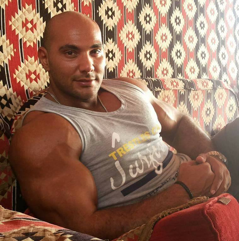 Bodybuilder Muscle Worship: Haitham El Shabrawy - REAL HUGE ARMS